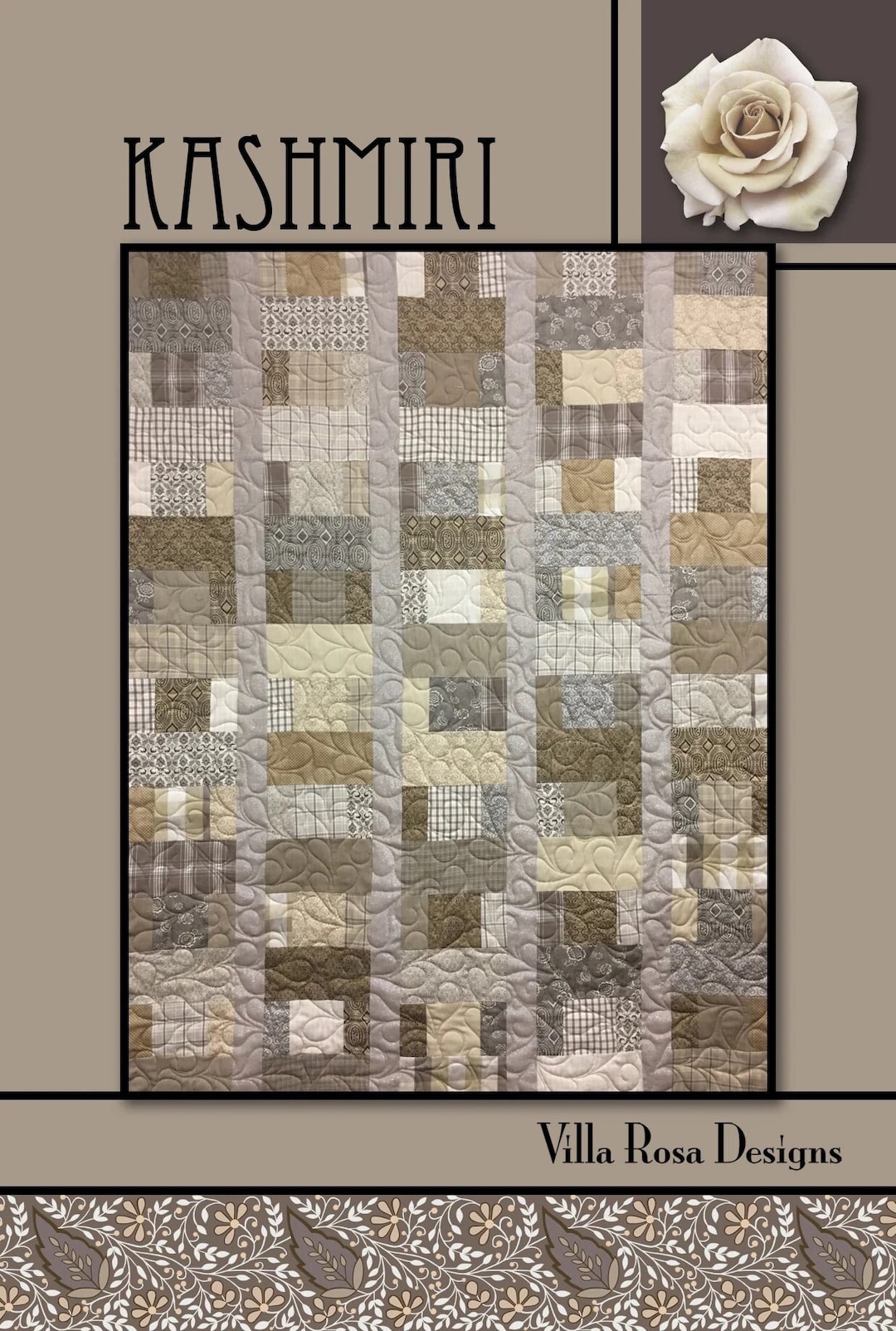 Kashmiri Quilt Pattern Villa Rosa Designs Finished 55 X 72 - Etsy