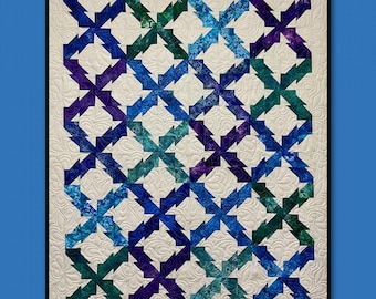 Lantern Quilt Pattern Card by Running Doe Quilts for Villa Rosa Designs ...