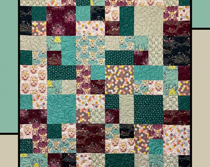 Digital Quick and Easy Lap Quilt Pattern, Simple Lap Quilt, Beginner ...