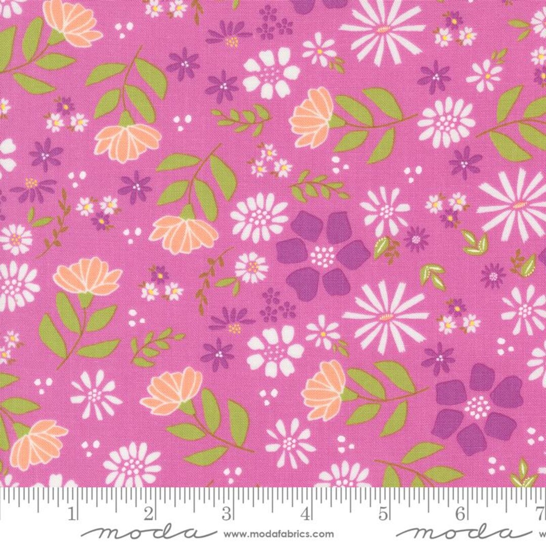Laguna Sunrise Wild Rose Sweet Pea Yardage 37680-14 by Sherri and ...