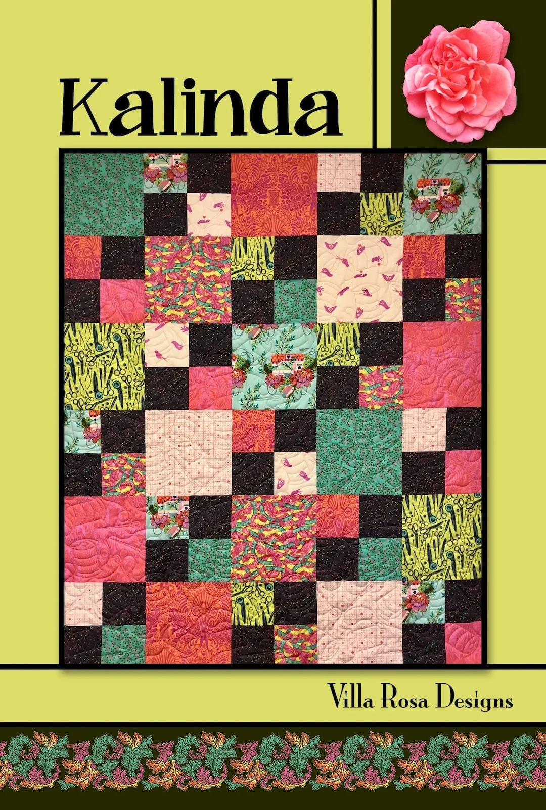 Kalinda Quilt Pattern Villa Rosa Designs Finished 45 X 54 - Etsy