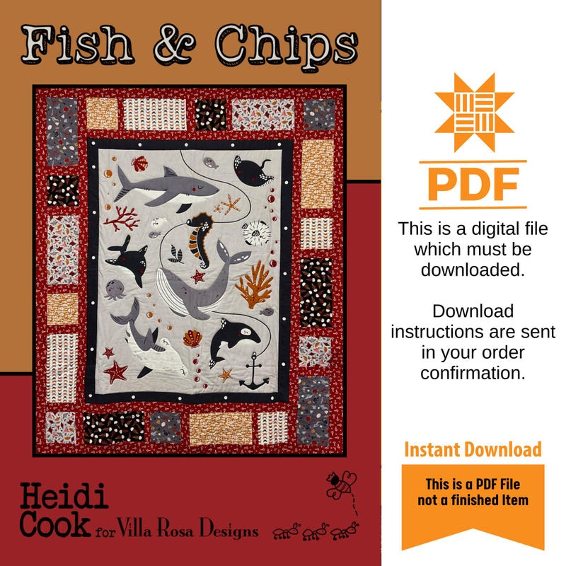 Fish and Chips Pattern - Etsy