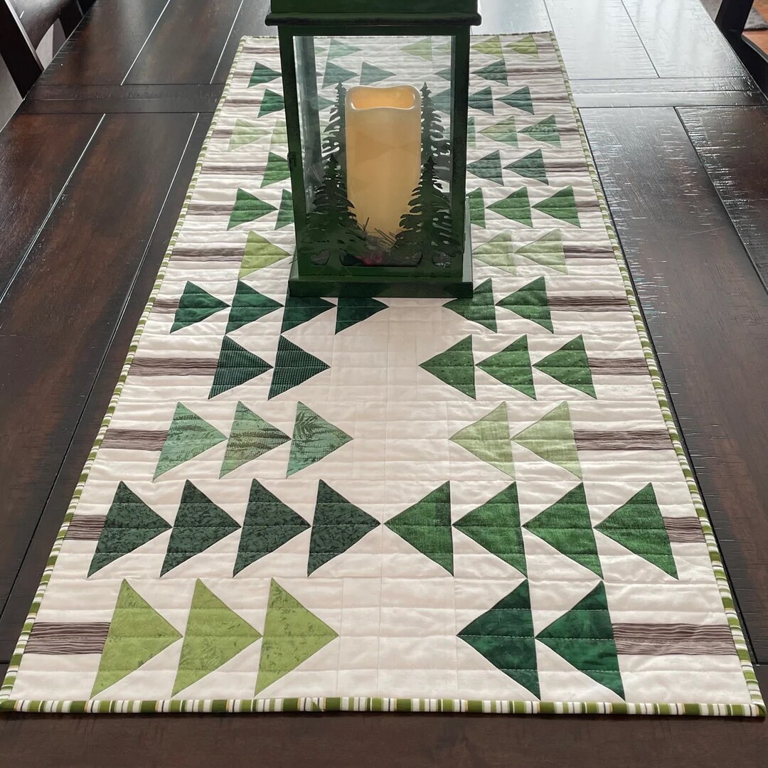 Tree Lot Table Runner Paper Pattern Only by Andrea Mccoleman for Olive ...