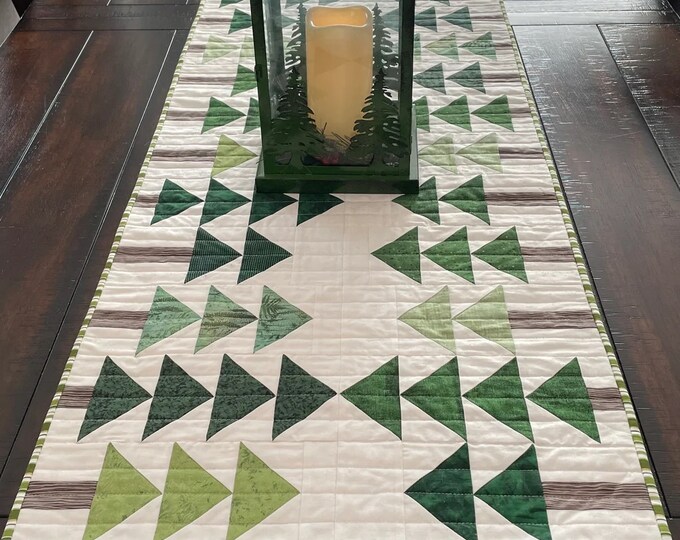 Tree Lot Table Runner Paper Pattern Only by Andrea Mccoleman for Olive ...