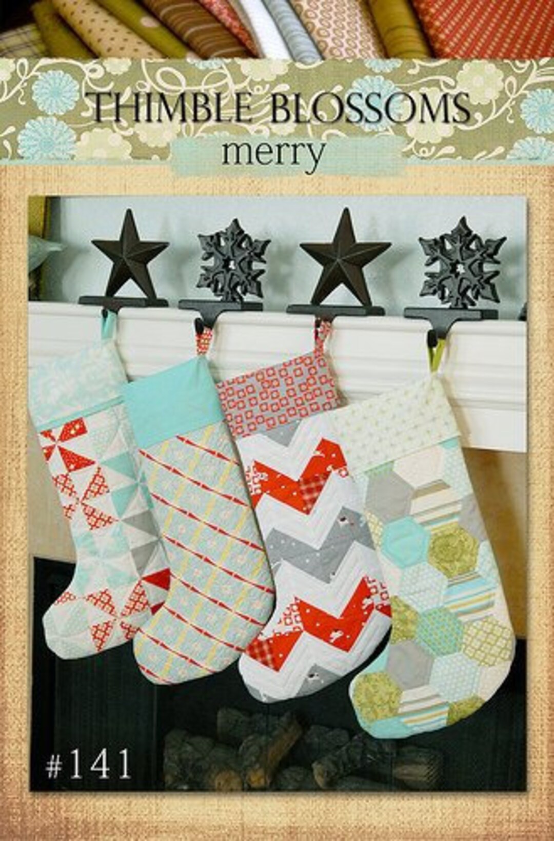 Merry Stockings Quilted Pattern by Thimble Blossoms Tbl141 - Etsy