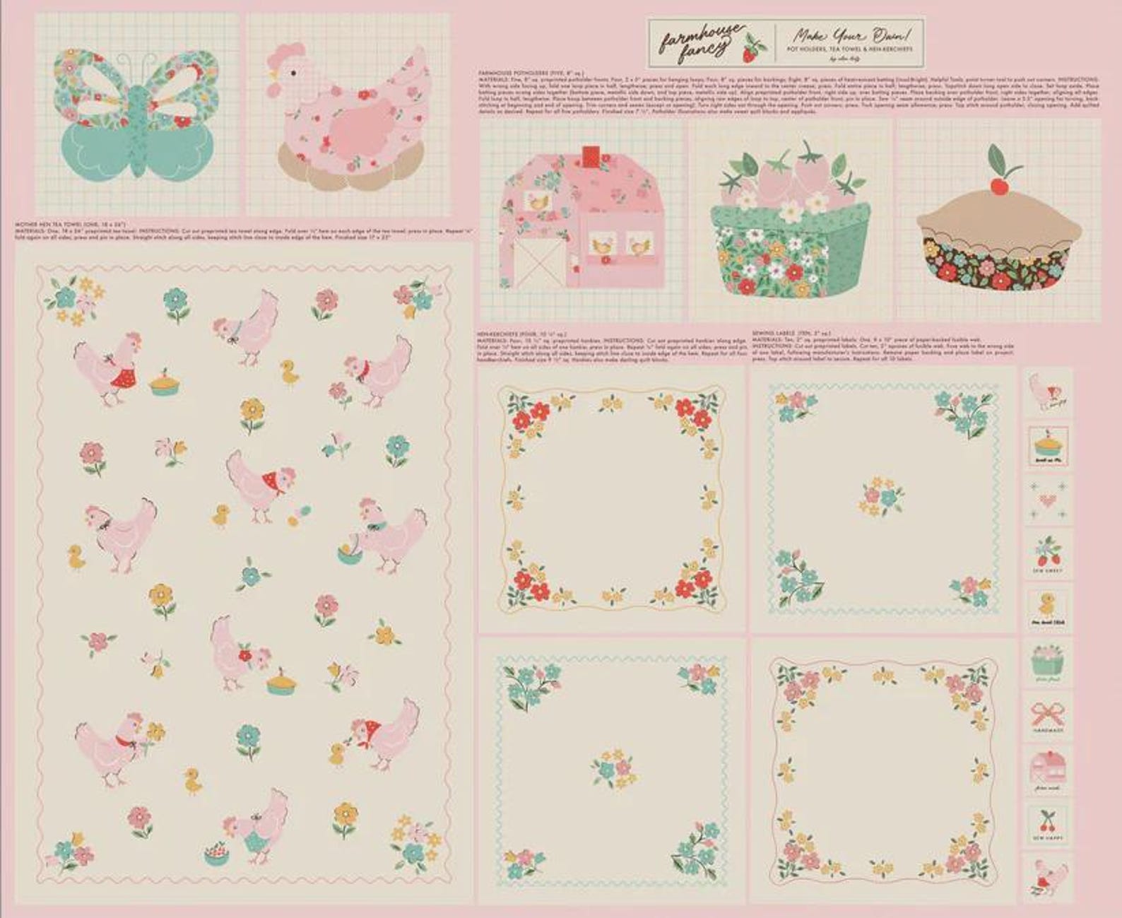 Farmhouse Fancy Project Panel FH25970 by Elea Lutz for Poppie Cotton 1 ...