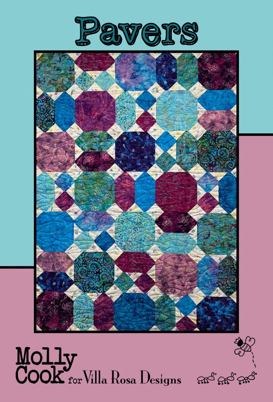 Pavers Quilt Pattern Card by Molly Cook for Villa Rosa Designs Finished ...