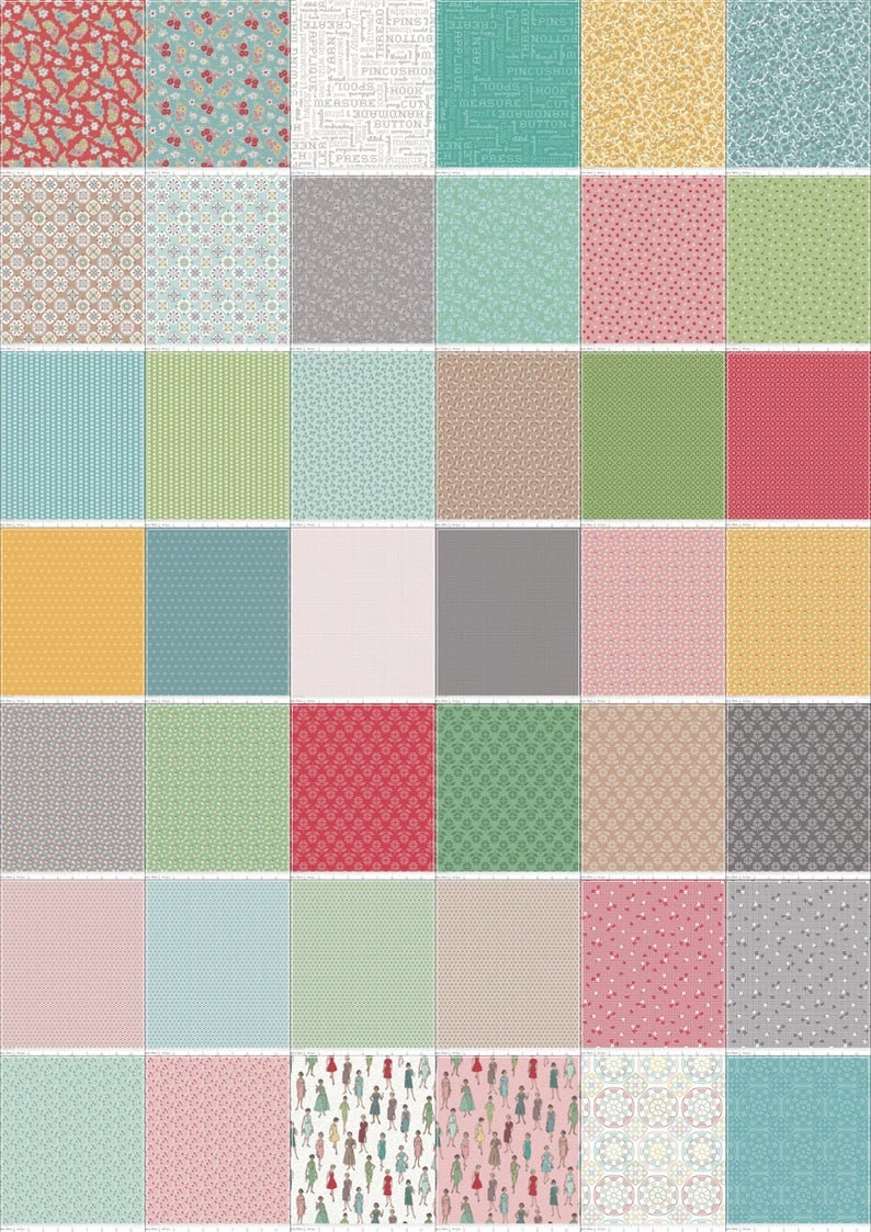Stitch Fat Quarter Bundle Includes All 44 Prints by Lori Holt - Etsy