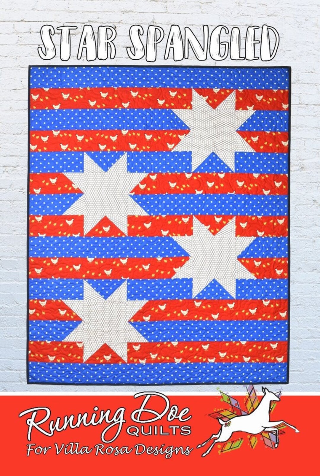 Star Spangled Quilt Pattern 40" X 60" by Villa Rosa Designs - Etsy