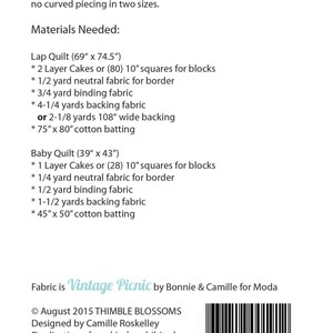 Clambake Pattern by Thimble Blossoms by Camille Roskelley for Moda ...