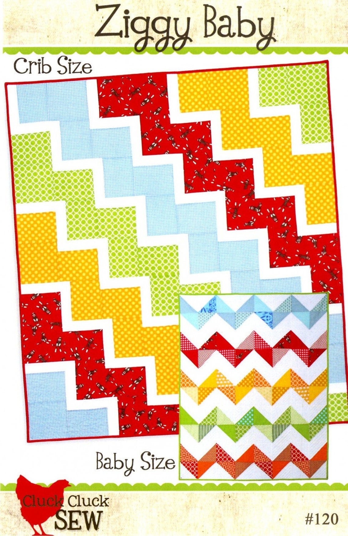 Ziggy Baby Quilt Pattern Paper Pattern only CCS120 by Allison | Etsy