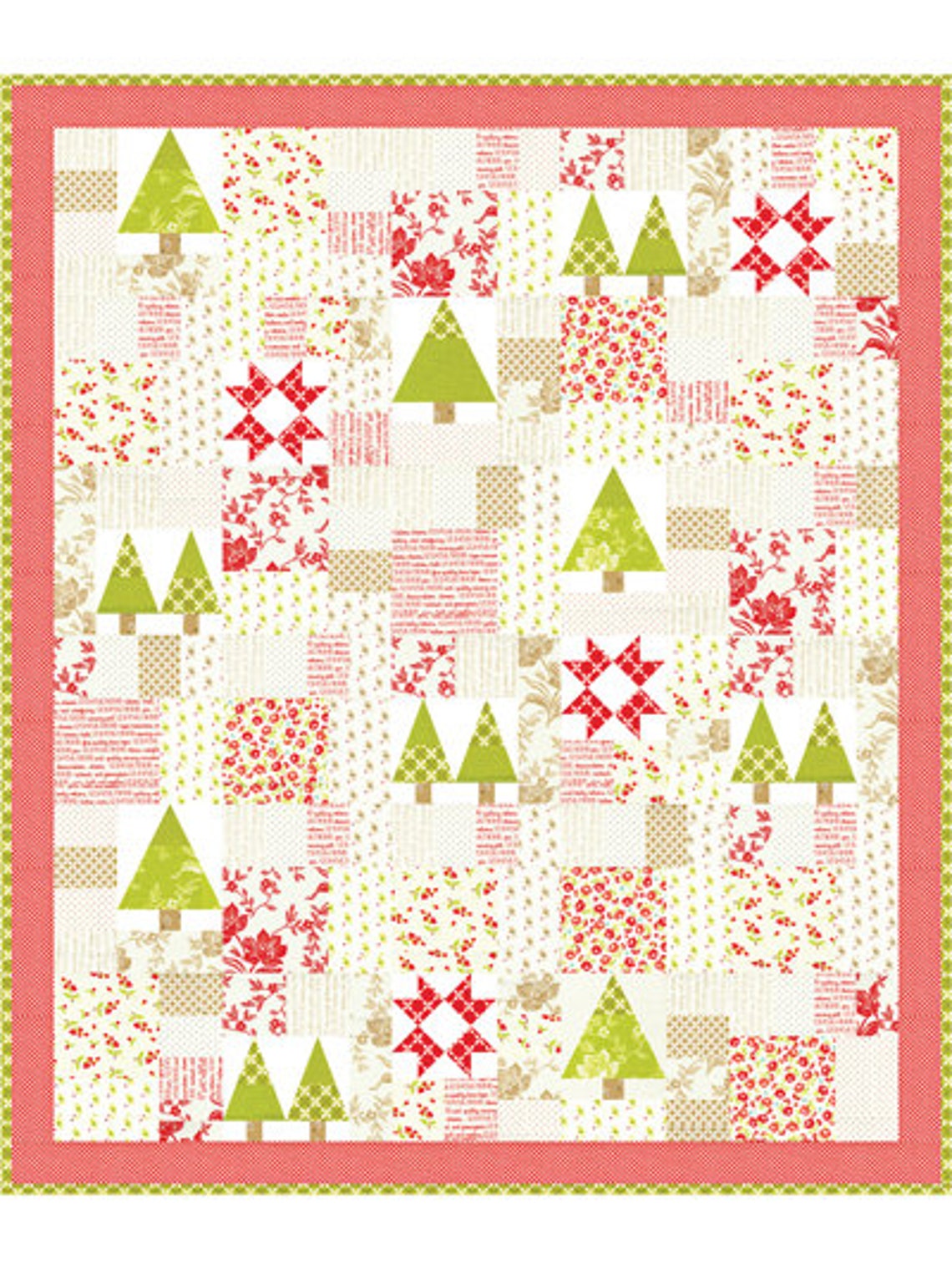 Seasonal Patchwork Quilt Pattern FTQ1793 Three Patterns Choose Your ...