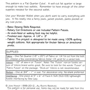 Wonder Wallet From Lazy Girl Designs LGD211 - Joan Hawley by Hawley ...