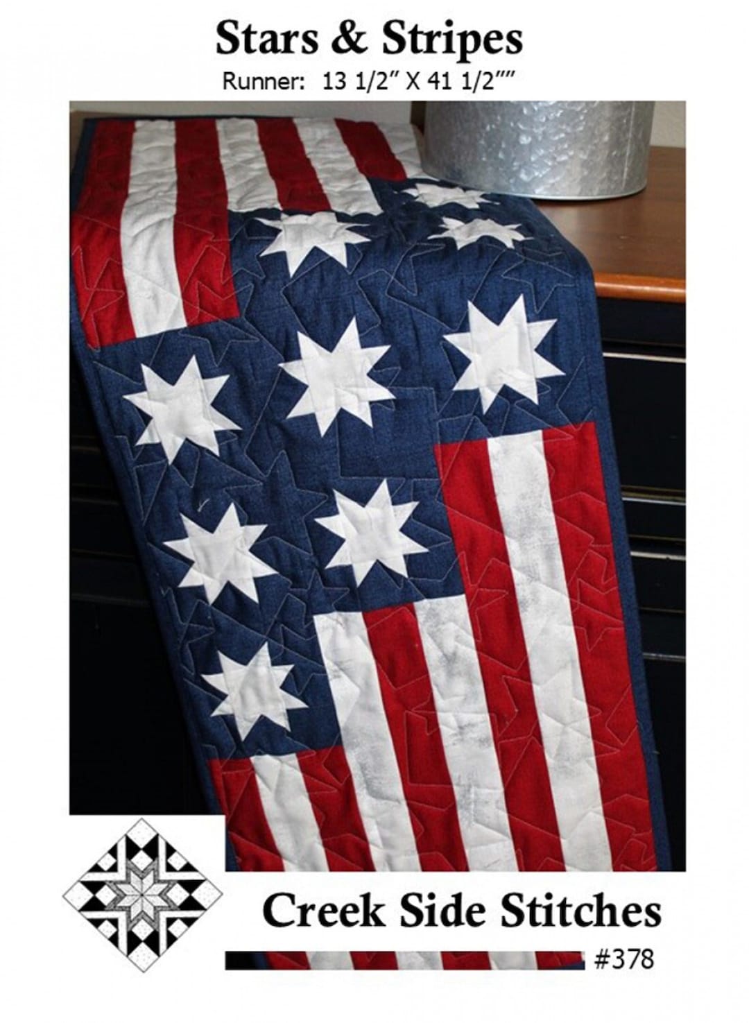 Stars and Stripes Table Runner Printed Pattern Only CSS378 by Creek ...