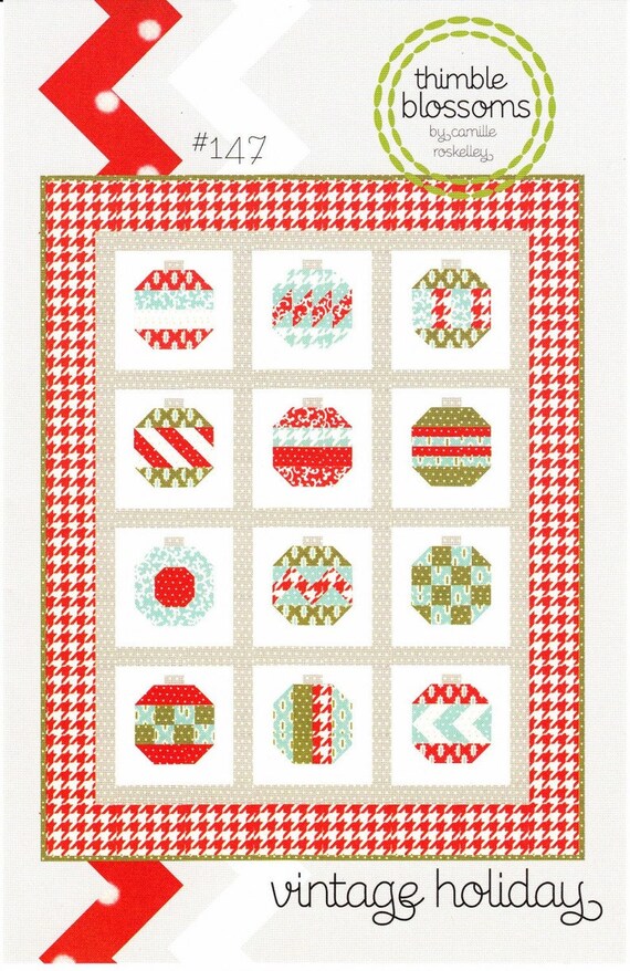 Vintage Holiday Quilt Pattern by Thimble Blossoms Sewing - Etsy