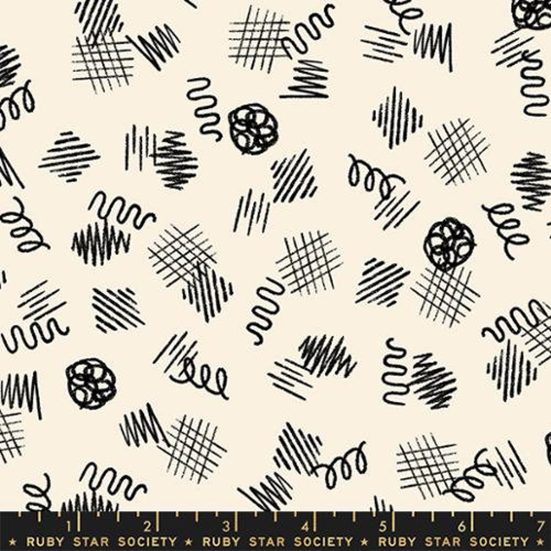 Achroma Scribble Natural RS5102-13 by Ruby Star Society Sold - Etsy