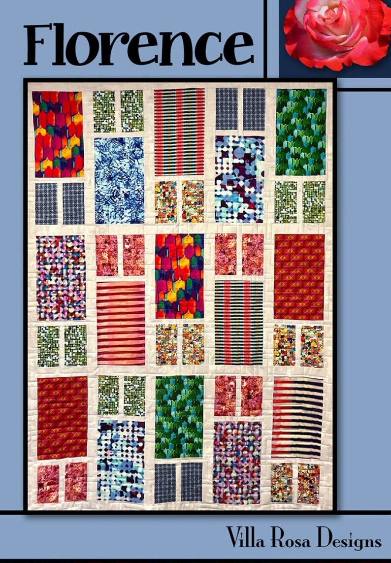 Florence Printed Quilt Pattern VRDRC236 Quilt Size is 60 X 80 Using Fat ...