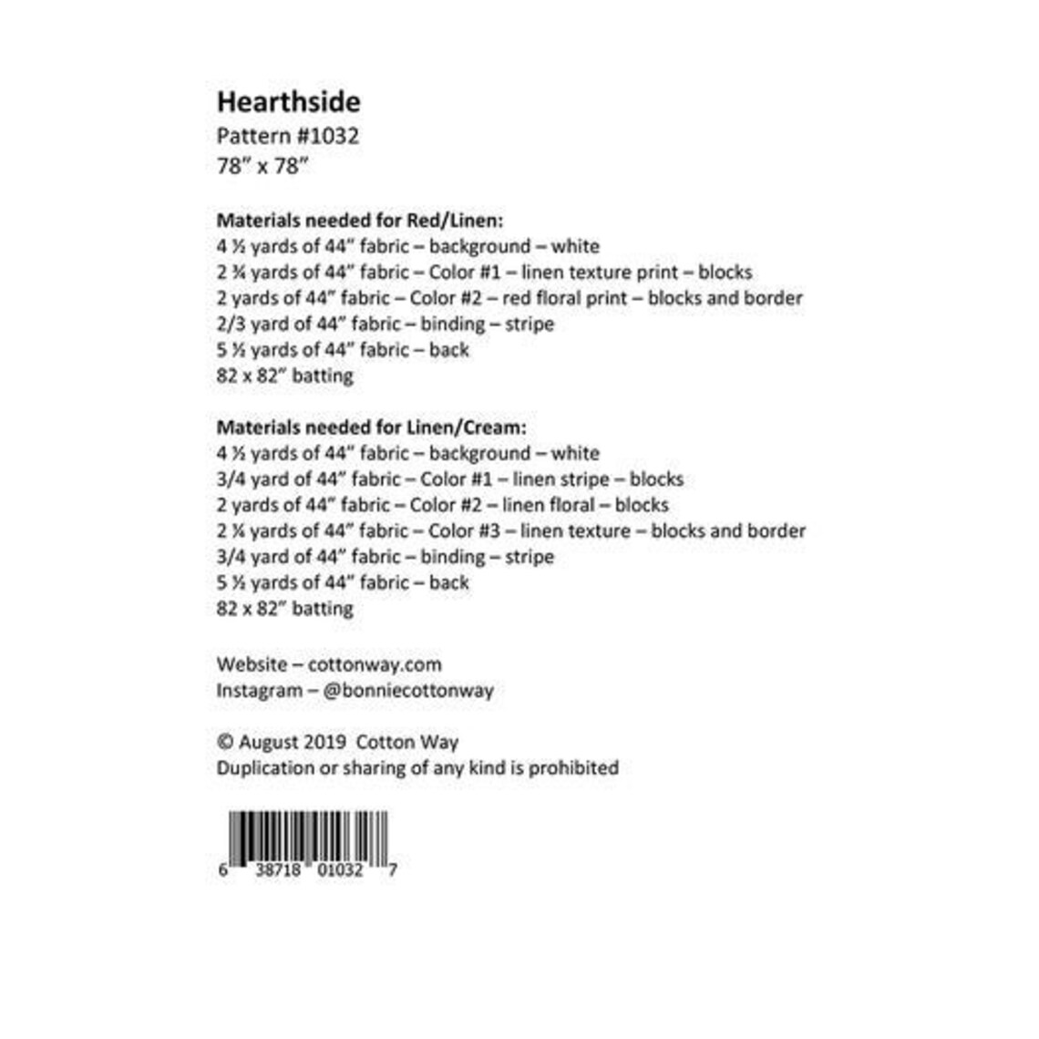 Hearthside Paper Pattern by Bonnie Olaveson of Cotton Way - Etsy