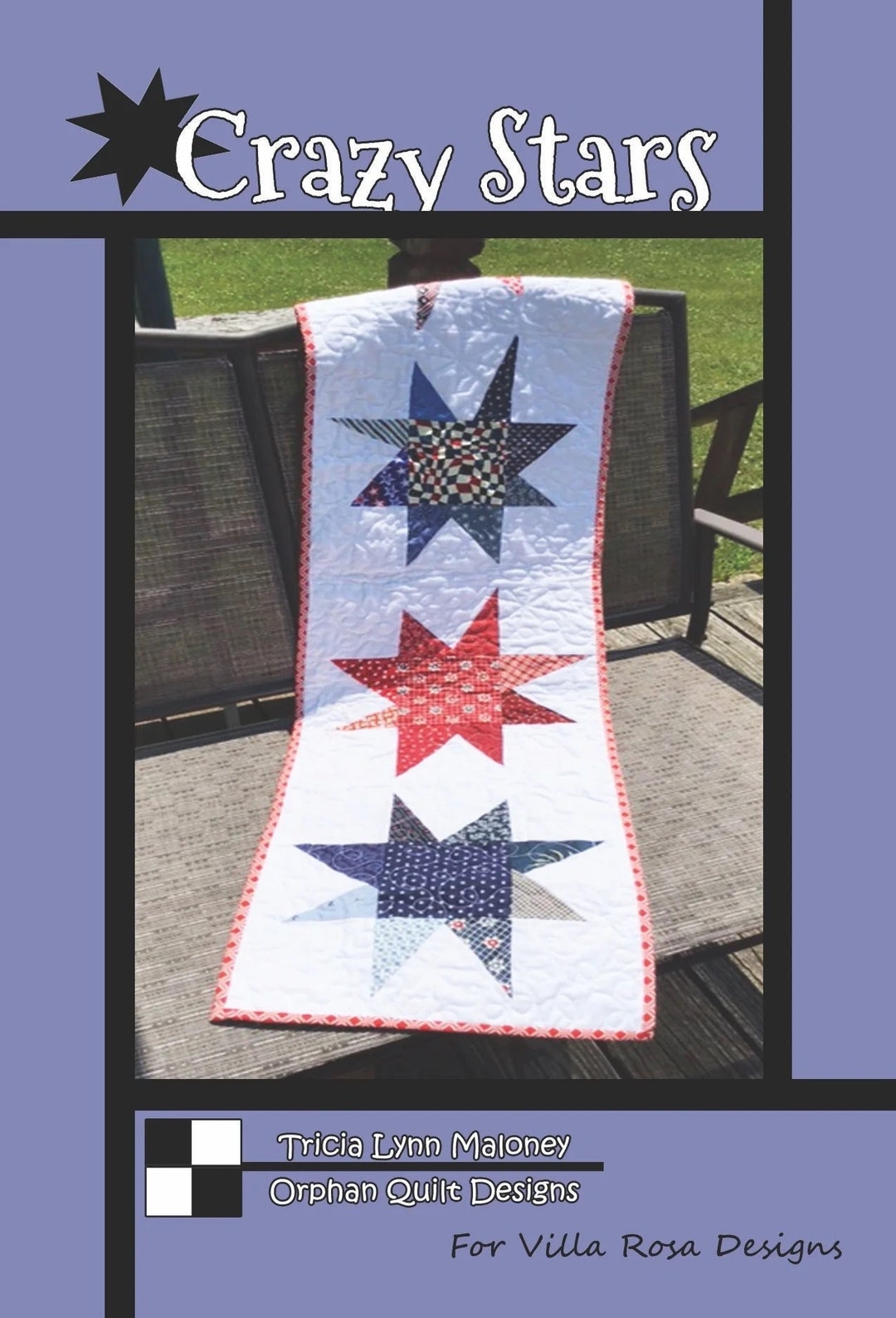 Crazy Stars Table Runner Quilt Pattern From Villa Rosa Designs and ...
