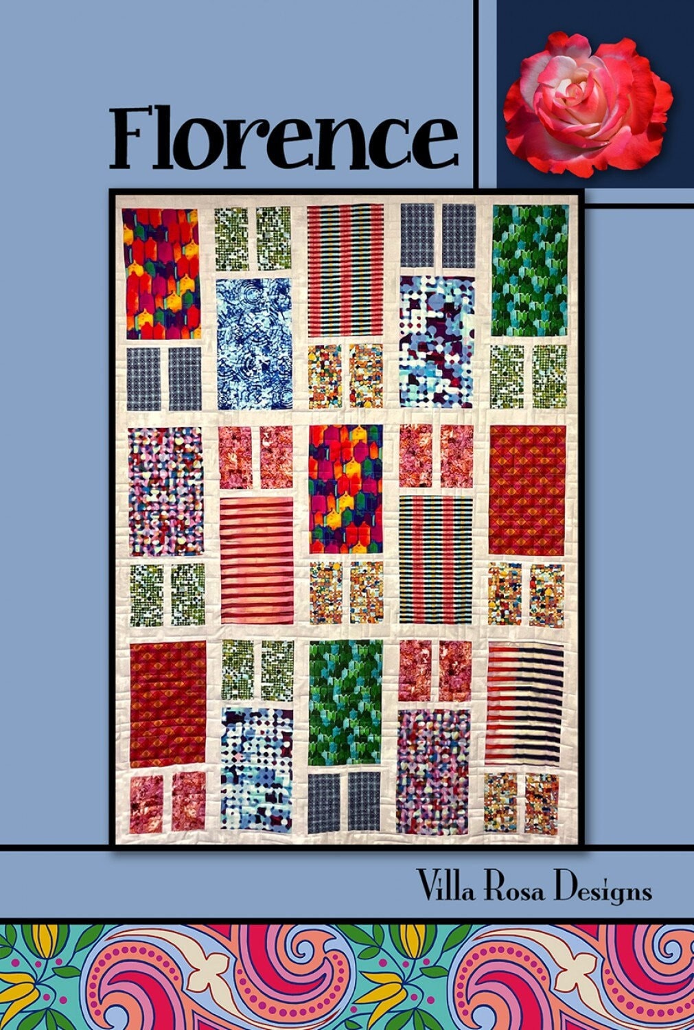 Florence Printed Quilt Pattern VRDRC236 Quilt Size is 60 X 80 Using Fat ...