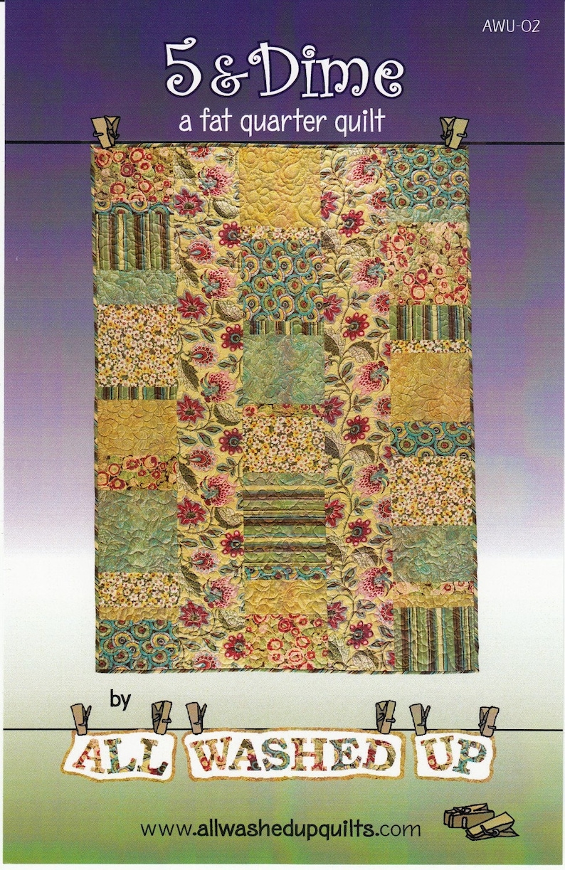 5 & Dime Quilt Pattern AWU02 by All Washed Up - Etsy