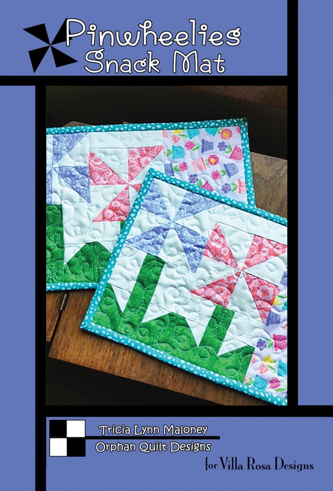 Pinwheelies Snack Mat Quilt Pattern Card by Tricia Lynn Maloney Orphan ...