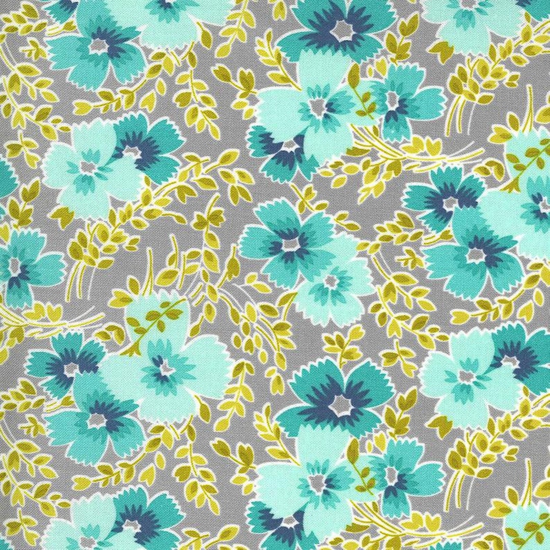 End of Bolt 69 Inches Flowers for Freya 23331-16 Moda Fabrics Priced by ...