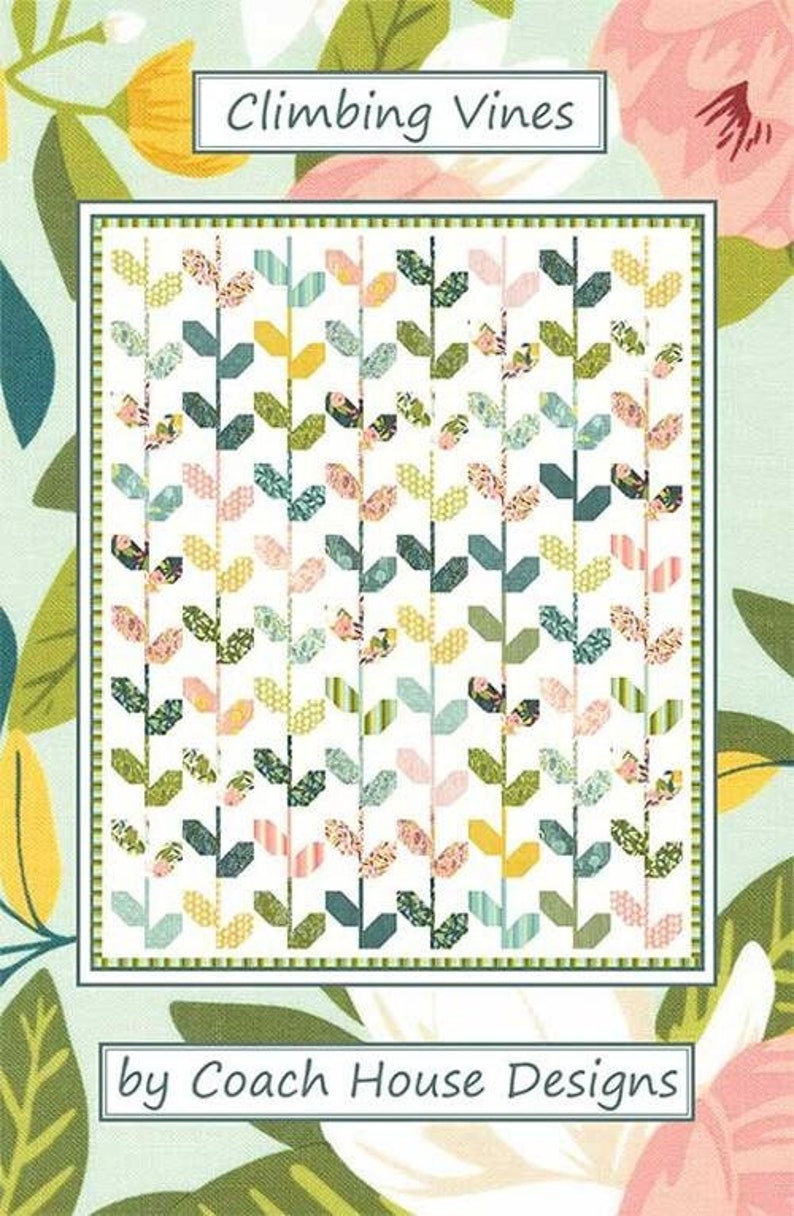 Climbing Vines Quilt Pattern by Barbara Cherniwchan CHD-2310 68 X 84 - Etsy