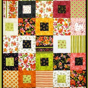 Pandemonium Quilt Pattern Card for Villa Rosa Designs Finished Size 48 ...