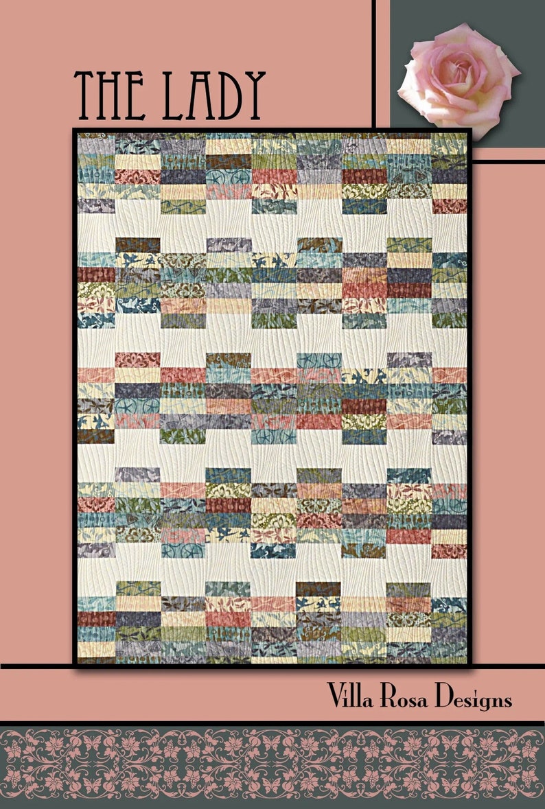 The Lady Quilt Pattern Villa Rosa Designs Finished 54 X 72 - Etsy