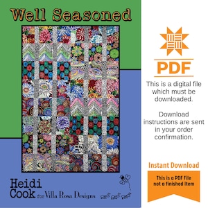 Well Seasoned Quilt Pattern Only - INSTANT DIGITAL DOWNLOAD - From ...