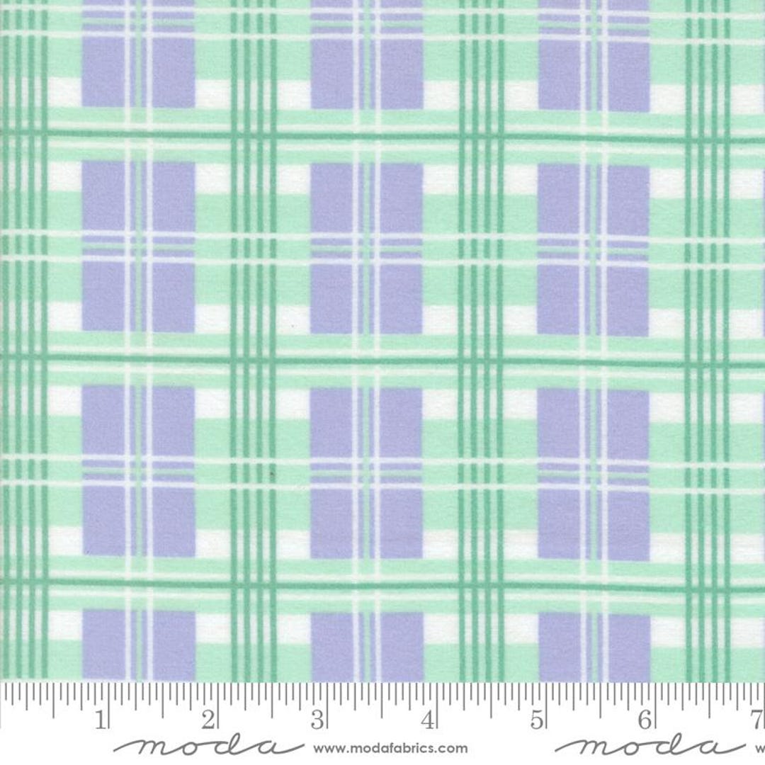 Sherbet Sunshine Flannel Sherbet Plaid Lavender Yardage 29222-22F by ...