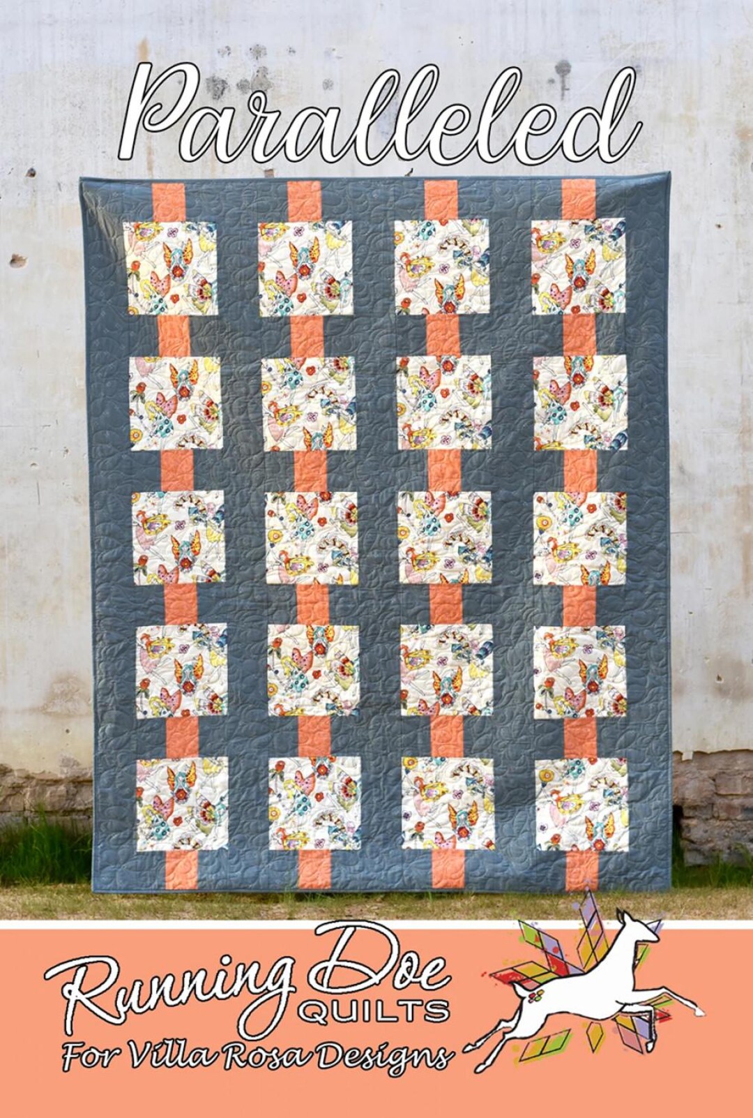 Paralleled Quilt Pattern Card by Running Doe Quilts for Villa Rosa ...