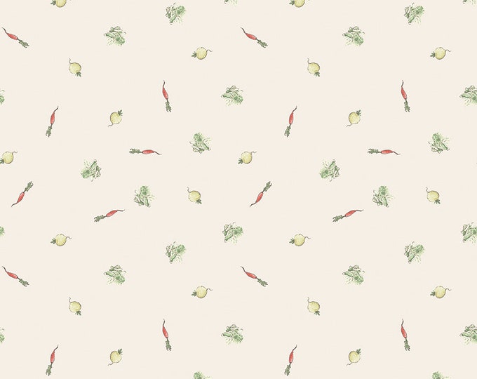 The Tale of Peter Rabbit Cream Veggies C14703-cream Fabrics Sold in 1/2 ...