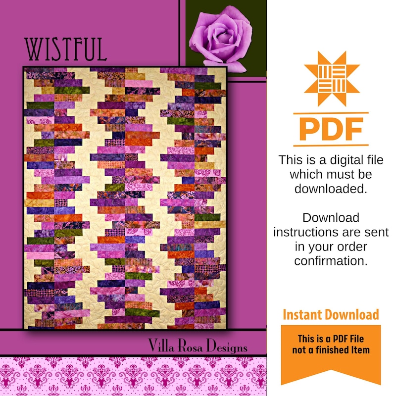 Strip Quilt Pattern - Etsy