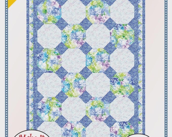 Snowball Quilt Pattern by Fabric Cafe Quilt Size 43.5" X 57" FC090931 ...