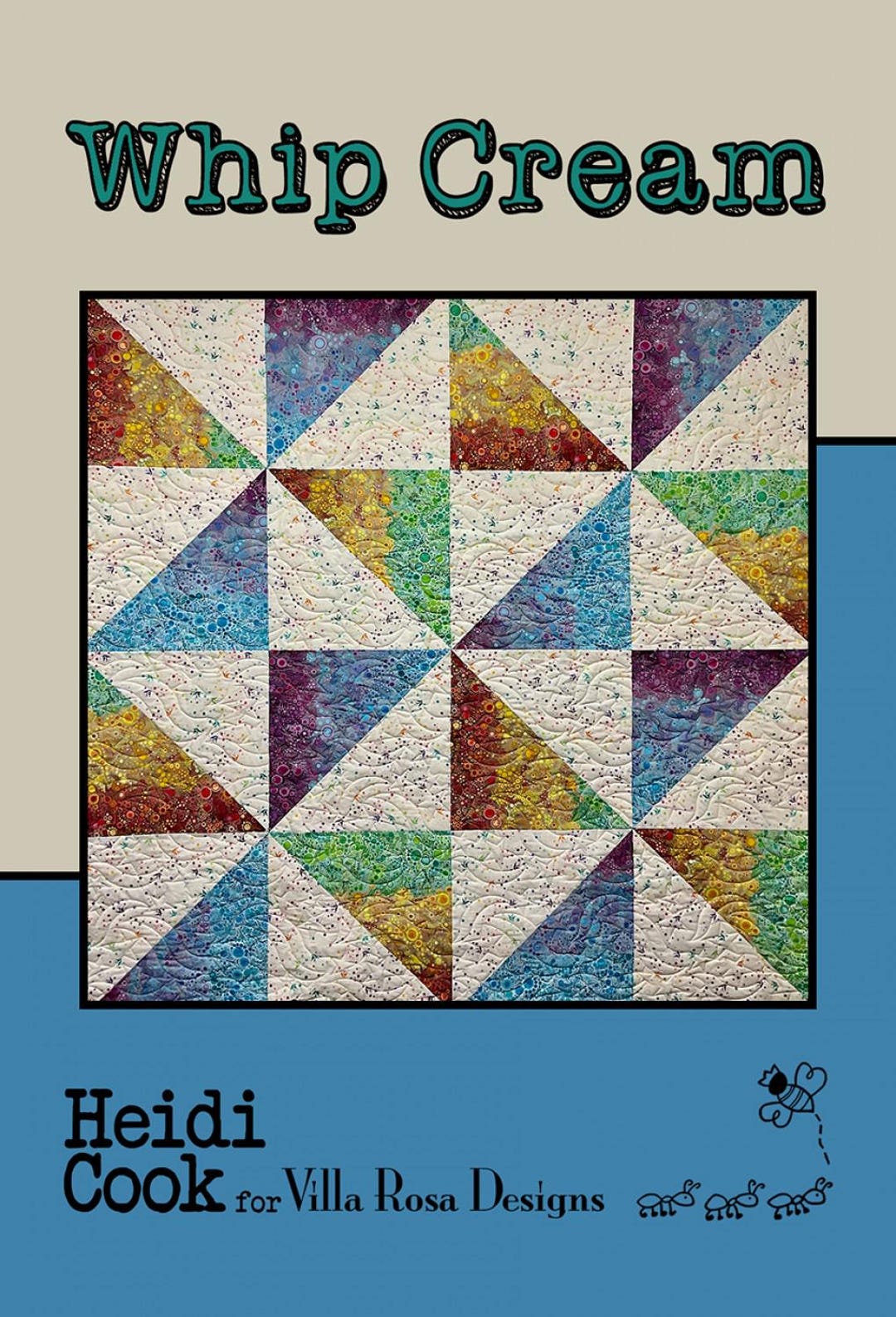 Whip Cream Quilt Pattern Card by Heidi Cook for Villa Rosa Designs ...