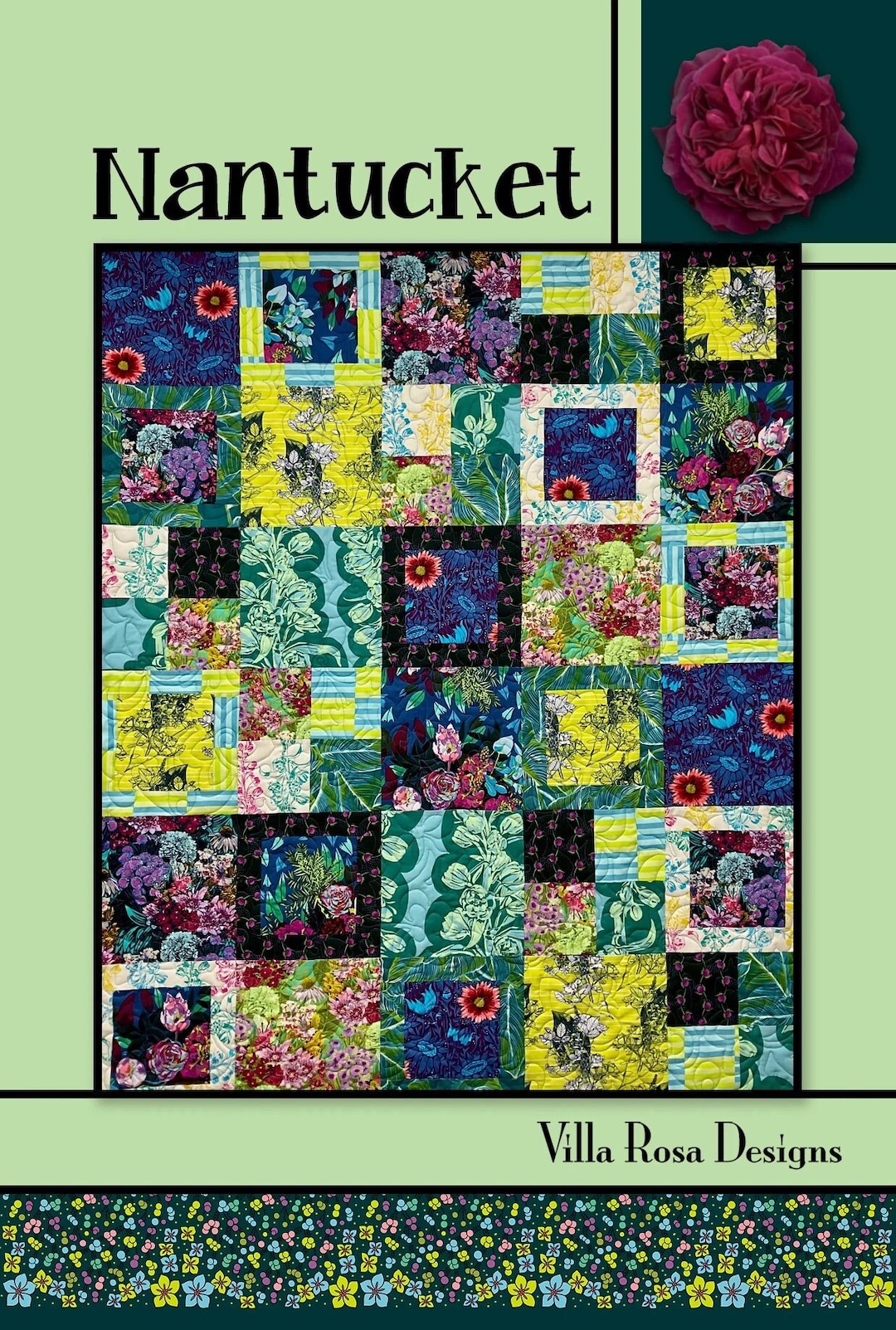 Nantucket Pattern Card by Villa Rosa Designs Finished Size 45" X 54" - Etsy