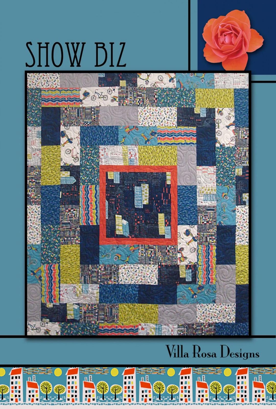 Show Biz Printed Pattern Villa Rosa Designs Size 54" X 63" - Etsy