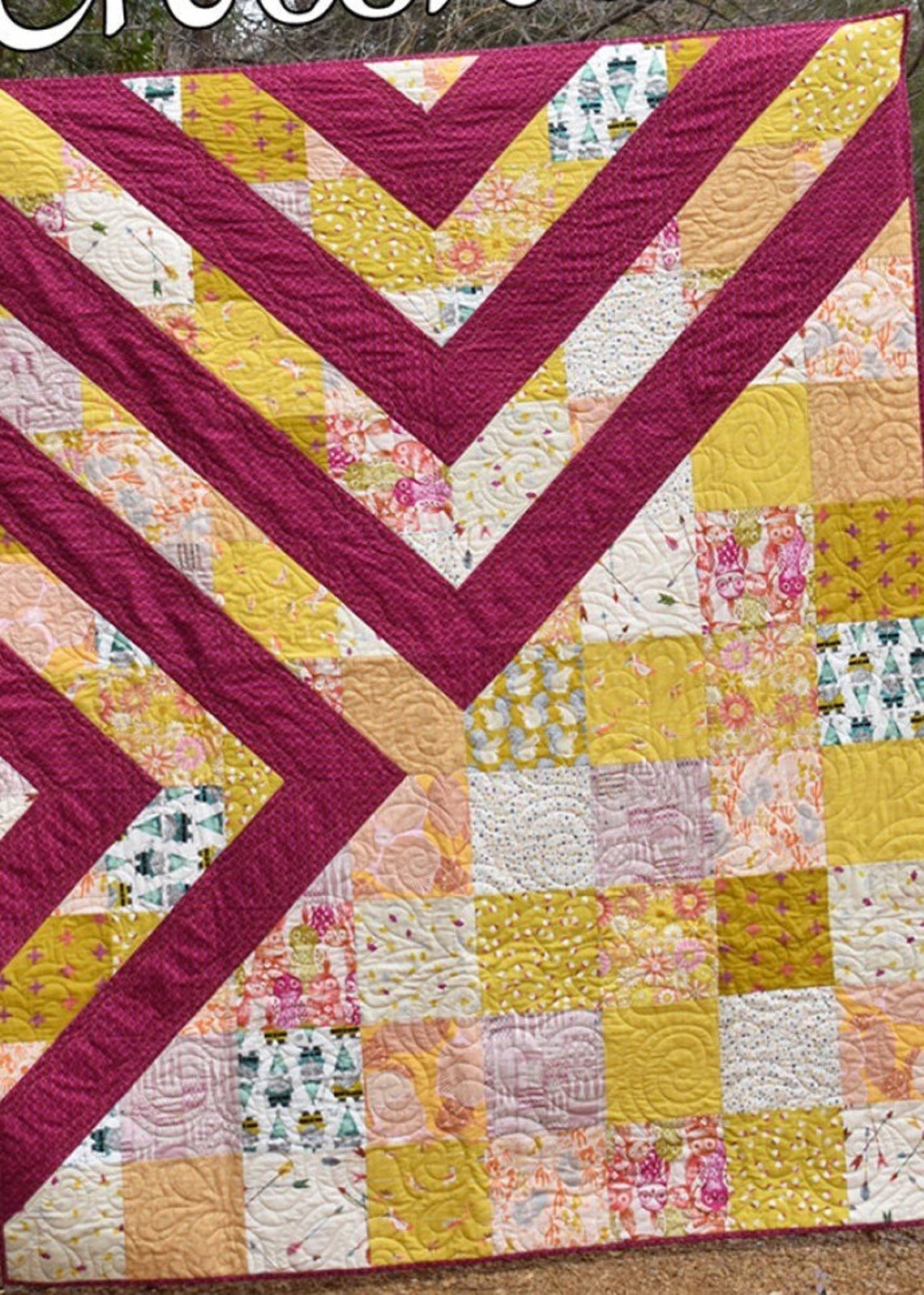 Crossroads Paper Quilt Pattern by Running Doe for Villa Rosa Designs ...