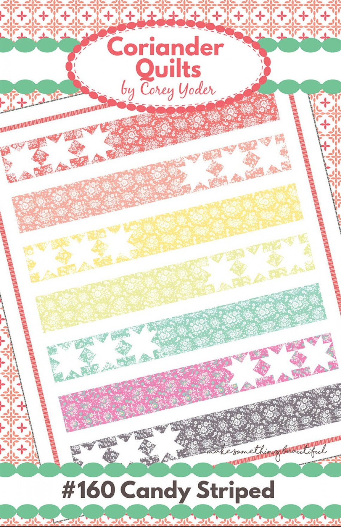 Candy Striped Quilt Pattern by Coriander Quilts CQ160 - Etsy