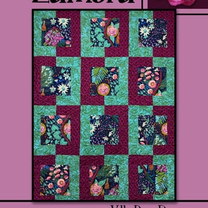 Southern Peach Quilt Pattern Only - INSTANT DIGITAL DOWNLOAD - by Villa ...
