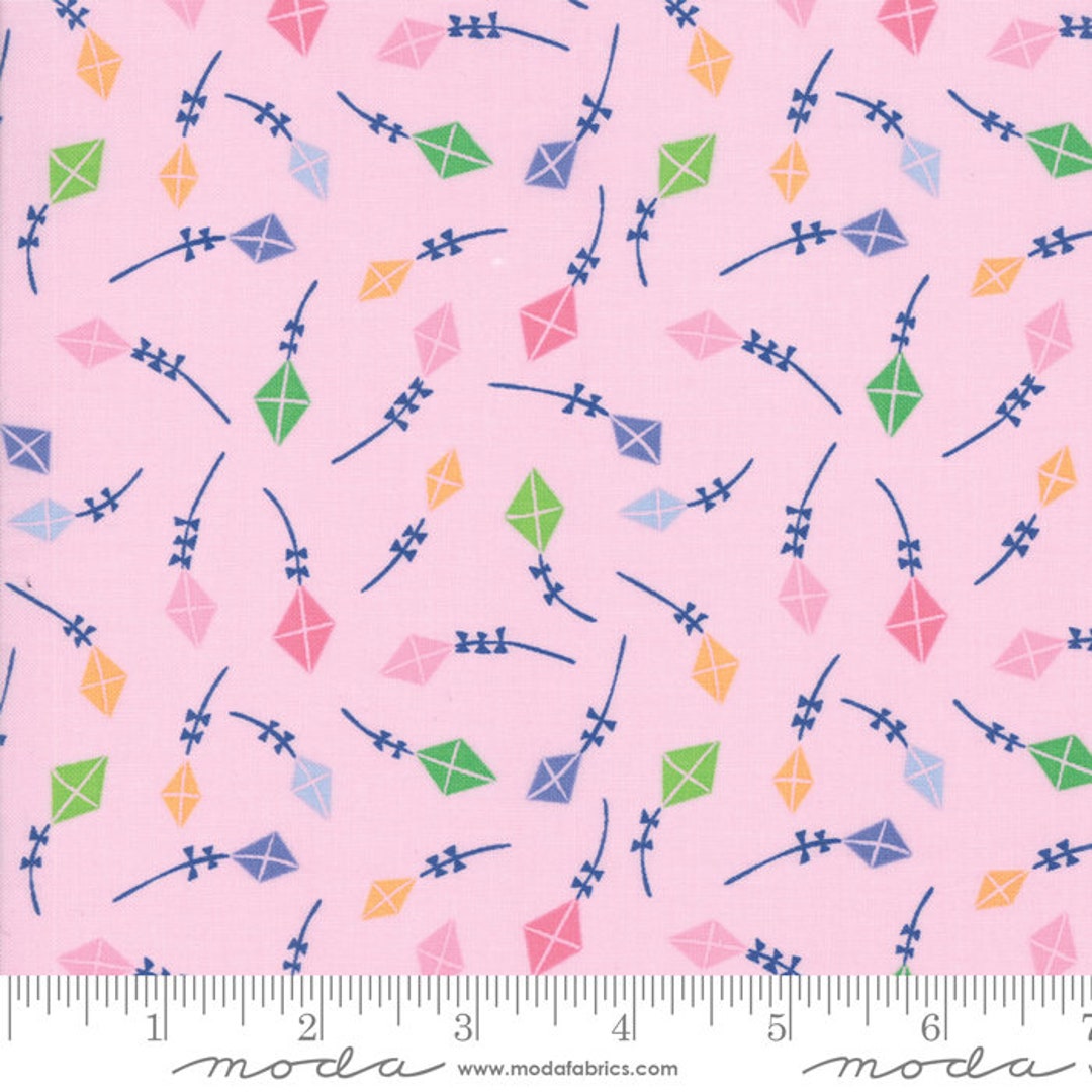 Sunday Picnic Soaring High Pink Half Yard Increments Yardage 20675-13 ...