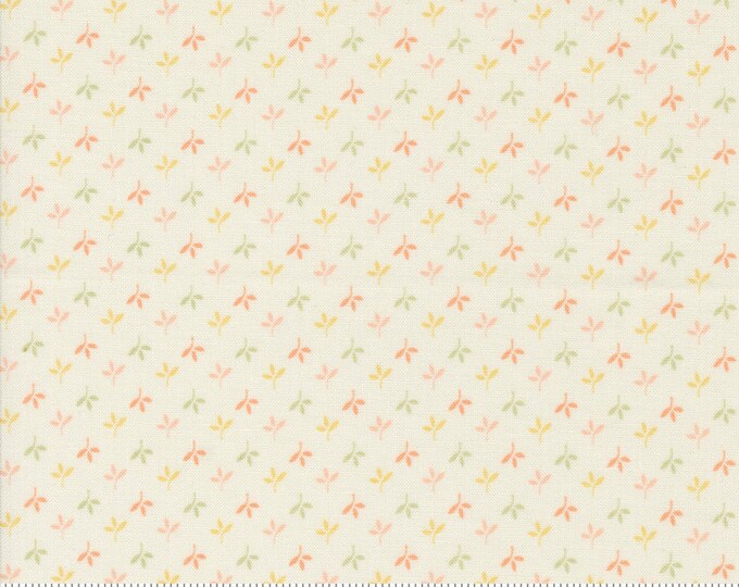 End of Bolt Fat Quarter-flower Girl Leafy Porcelain 31736-11 by Heather ...