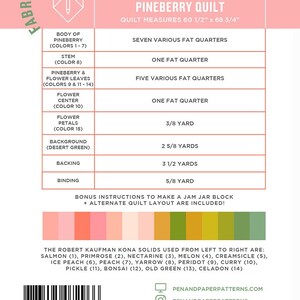 Pineberry Quilt Pattern PPP34 From Pen & Paper Patterns by Lindsey ...
