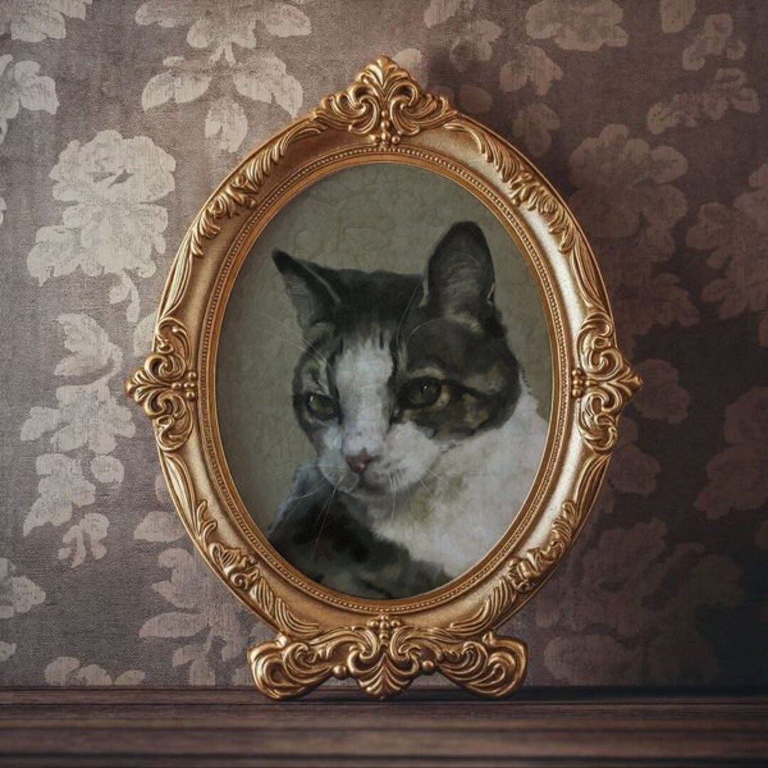 Custom Pet Portrait Dog Digital Painting From Photo Animal Print Dog ...