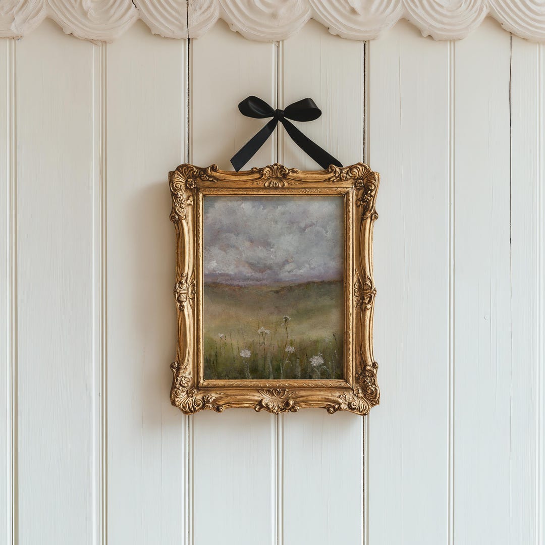 French Countryside Wall Art Antique Wildflowers Art European ...