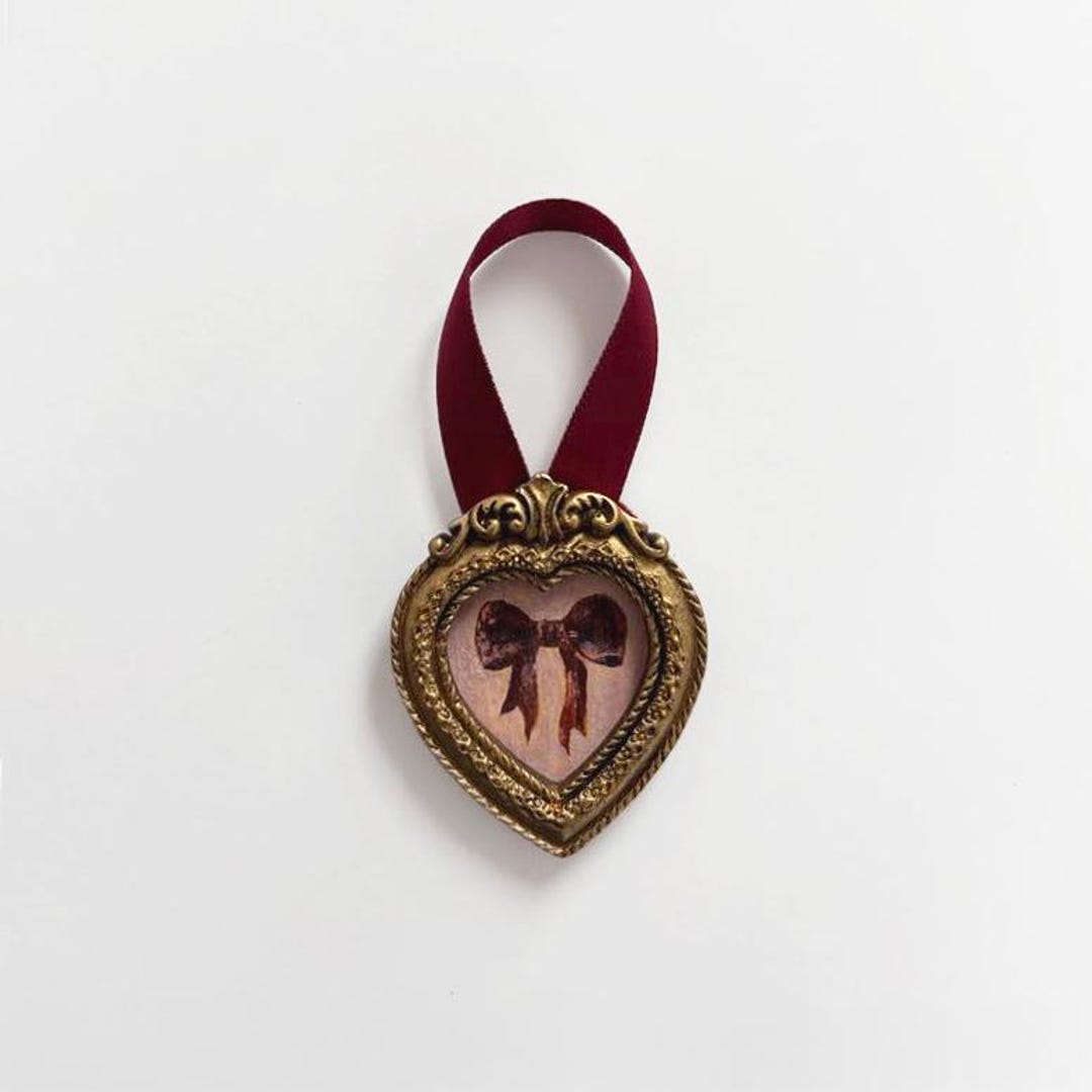 Gift Valentine Coquette Cottage Core Bow Heart Shaped Valentines Gifts ...