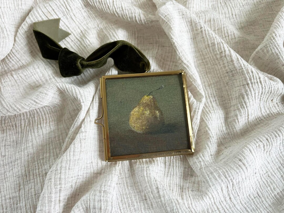 Still Life Pear Hanging Frame for Cottagecore Decor Food Art Rustic ...