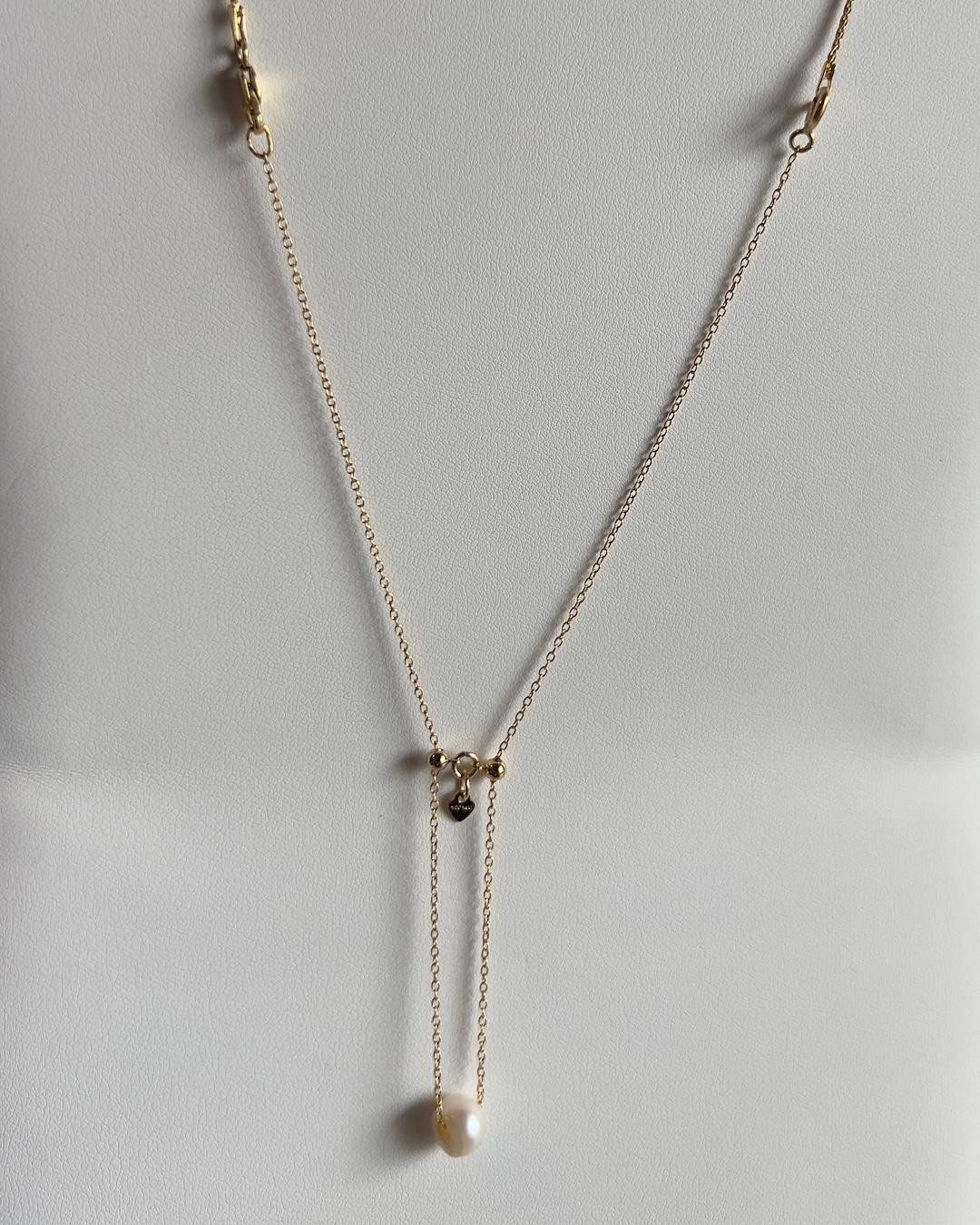 Necklace Safety Chain, Adjustable Extension and Clasp. 14k Gold-filled ...